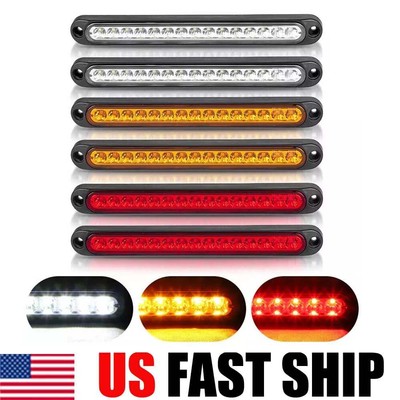 2 x10" LED Tail Lights Surface Mount Truck Trailer Backup Reverse Light ...