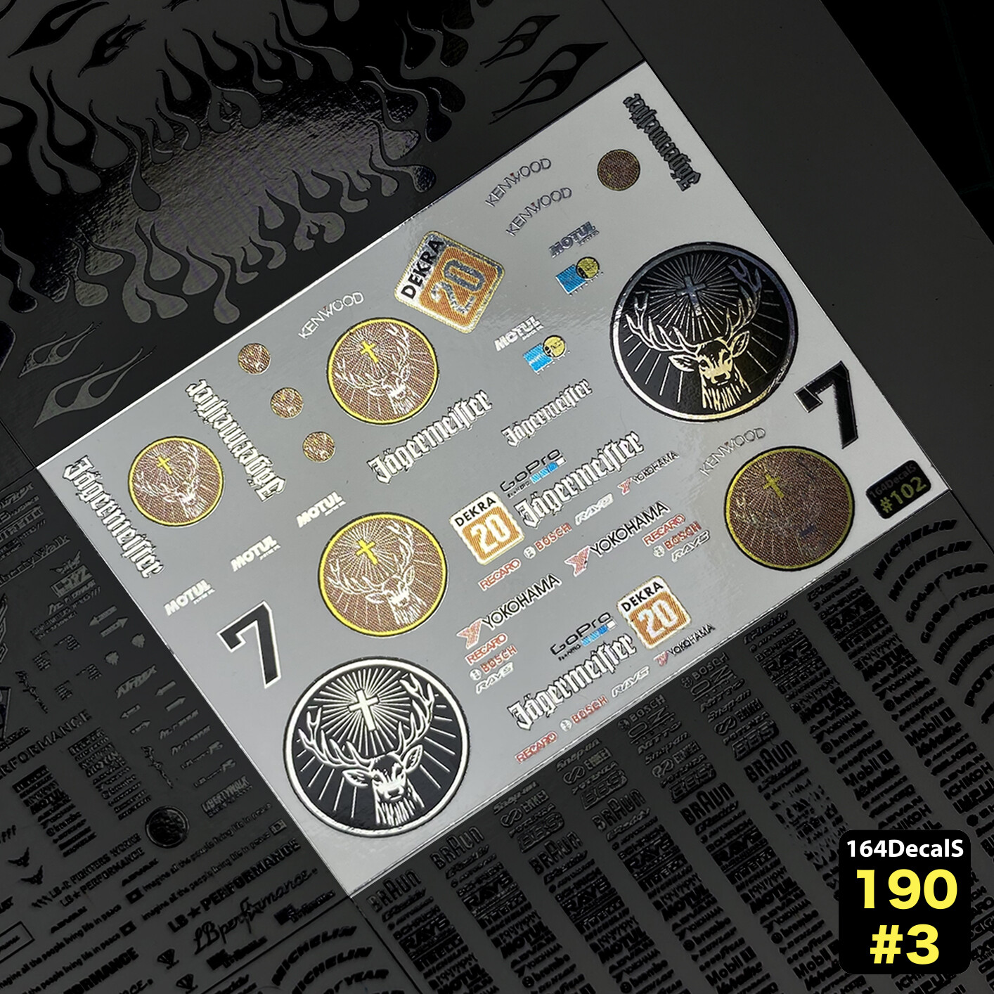 Team Jagermeister Racing Waterslide Decals 1/64 CUSTOM Hot Hw # 190 | eBay