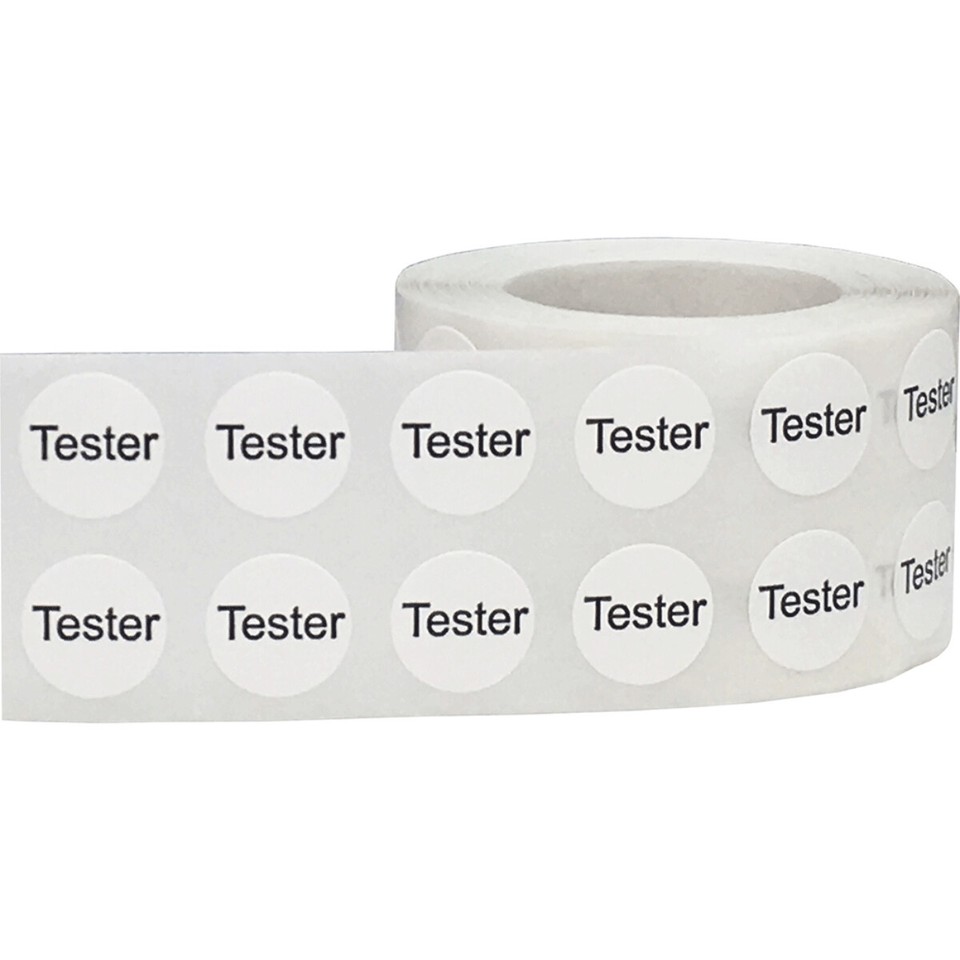 Circle Tester Stickers | 1/2 Inch Round - 1000 Pack | Pick One Color | eBay