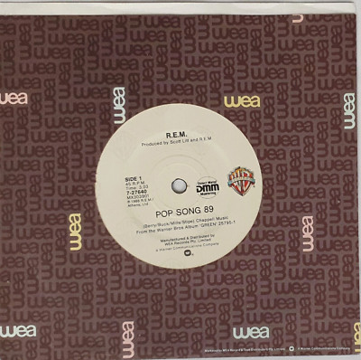 R.E.M. - Pop Song '89 - 7” Single 1989 Warner Bros/WEA Australia 7 ...