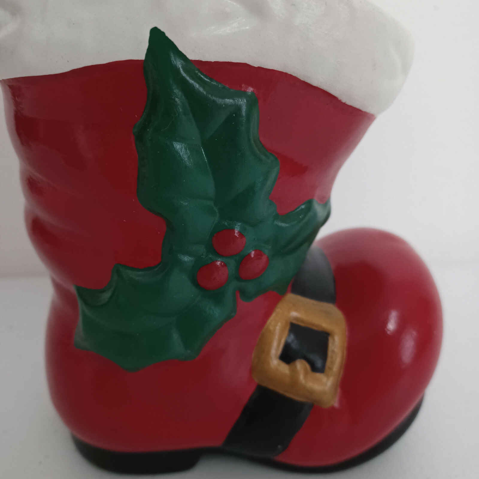 Santa Red Boot Pitcher Planter Kitschy Vintage Ceramic | eBay