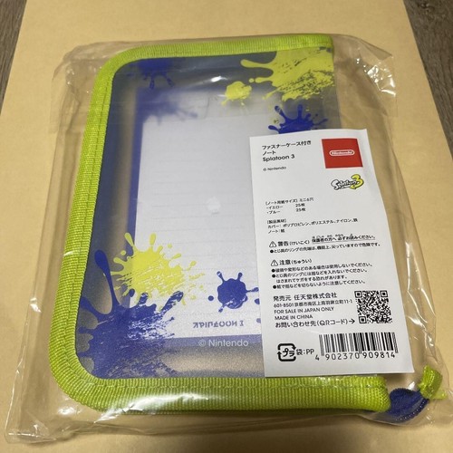 Splatoon 3 Notebook with zipper case Nintendo Store Limited NEW | eBay