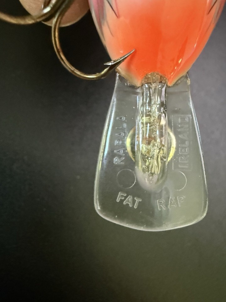 Vintage Rapala Fat Rap Perch • Ireland Made • Balsa Crankbait Lure | eBay