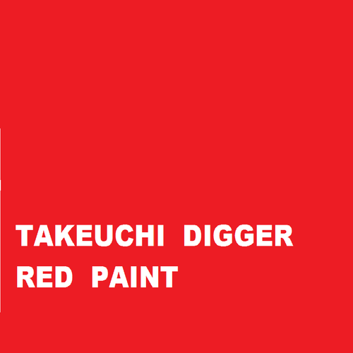 Takeuchi Digger Red PAINT Machinery Enamel 1 Ltr Paint Brush or Spray ...