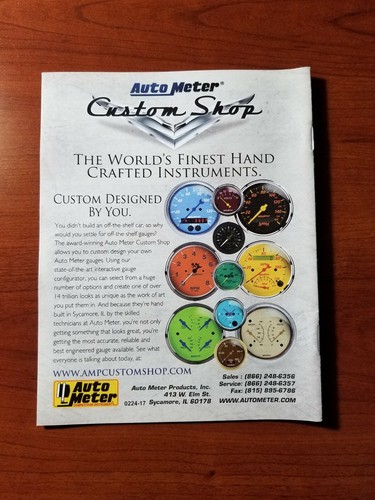Auto Meter Gauges 2019 Catalog With Decals Combo ( Lot Of 2 ) | eBay