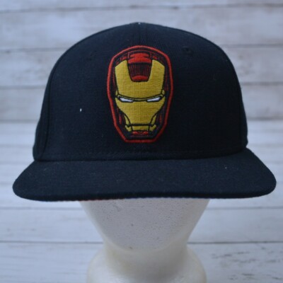 Iron Man Baseball Cap Avengers Marvel Embroidered Black Stretch Fit ...
