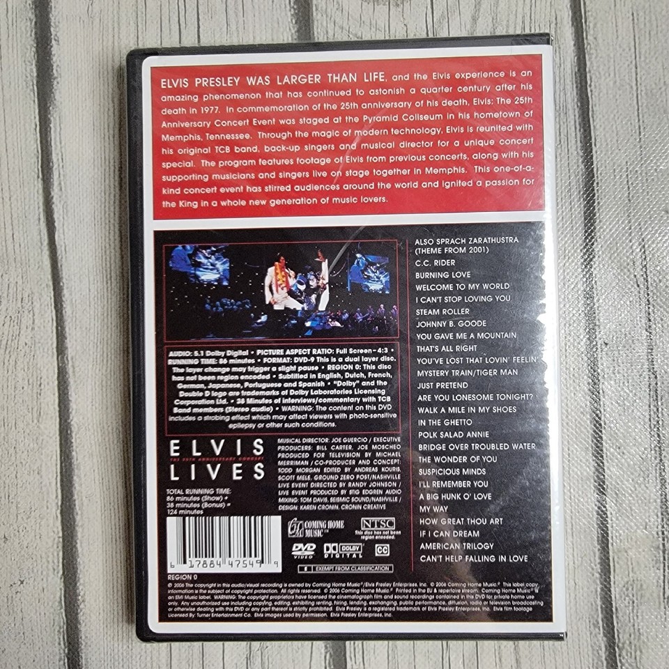 Elvis Lives: The 25th Anniversary Concert (DVD, 2006) Live From Memphis ...
