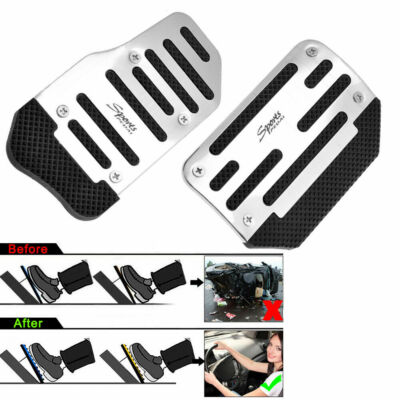 Racing Sports Non-Slip Automatic Car Foot Rest Gas Brake Pedals Pad ...