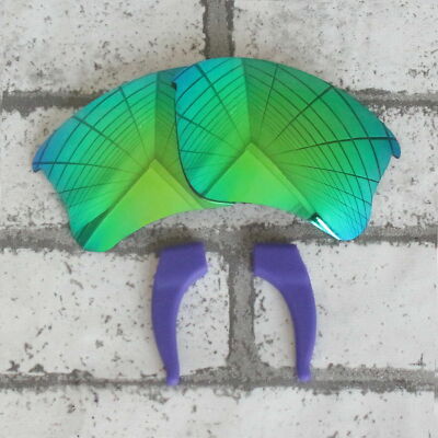 Anti-slip Ear Hooks & Replacement Lens for-Oakley Flak Jacket XLJ ...