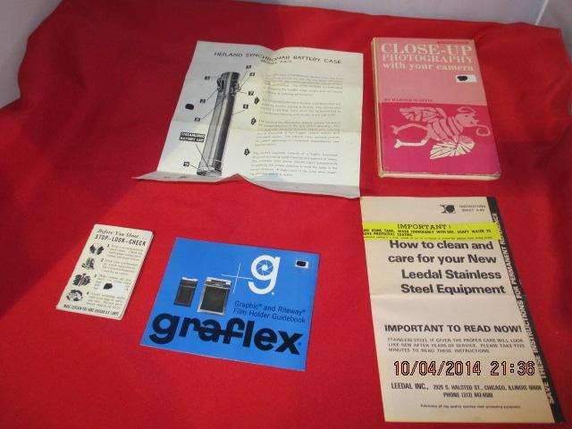 Vintage Close Up Photography Book & Heiland Synchronar Battery Case ...