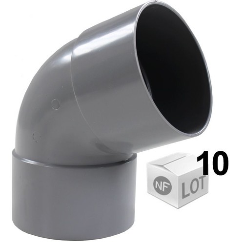Lot de 10 Coudes PVC 67°30 Femelle/Femelle Ø32 - First Plast. | eBay