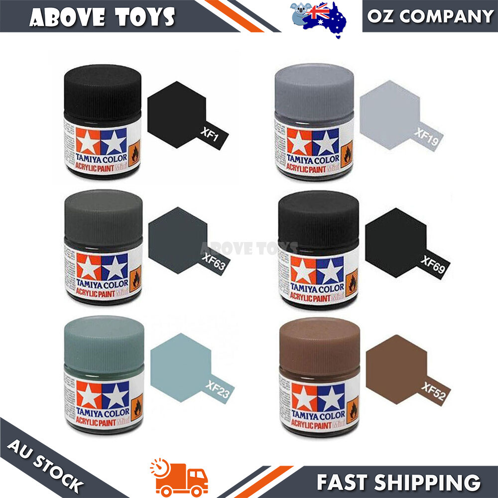 Tamiya 10ML Mini Acrylic Flat Paint 66 Colors Choices | eBay