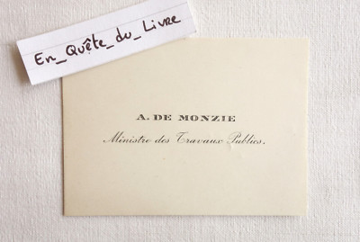 Carte de visite Anatole de Monzie (1876-1947) Ministre des Travaux ...