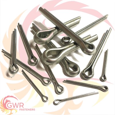 1mm 1.6mm 2mm 2.5mm 3mm 4mm 5mm 6.3mm 8mm 10mm Cotter Split Pins - A2 ...
