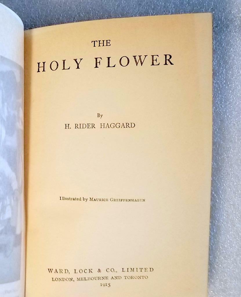 The Holy Flower by H. Rider Haggard - 1915 First Edition | eBay