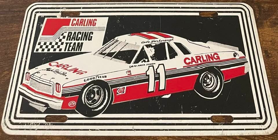 Carling Racing Team Number 11 Booster License Plate Junior Johnson ...