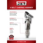 Jet 3In 4-Bolt Chipping Hammer Round Shank | eBay