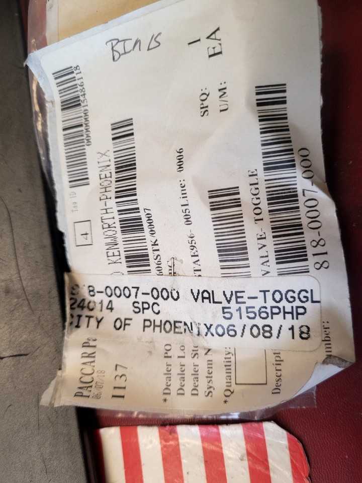 NEW OEM Peterbilt Valve-Toggle | 818-0007-000 ( A2-2C) | eBay