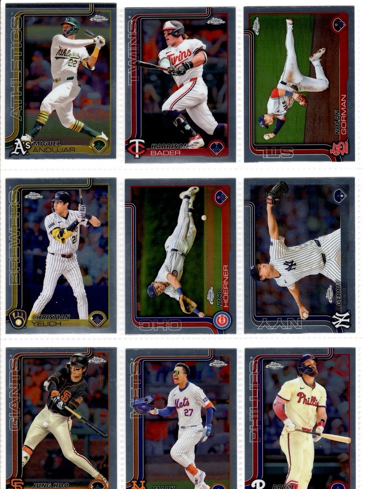 2025 Topps Chrome Baseball Cards - Pick Your Card - Buy More Save More ...