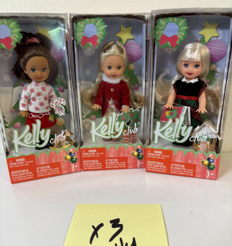 3, 2005 Foreign Issue Mattel Barbie Kelly Dolls CHRISTMAS Keeya ...