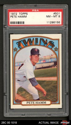 1972 Topps #501 Pete Hamm Twins PSA 8 - NM/MT | eBay