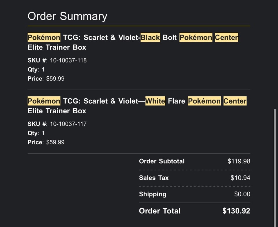 PREORDER Pokemon Center Black Bolt and White Flare ETB Set of 2 PRESALE ...