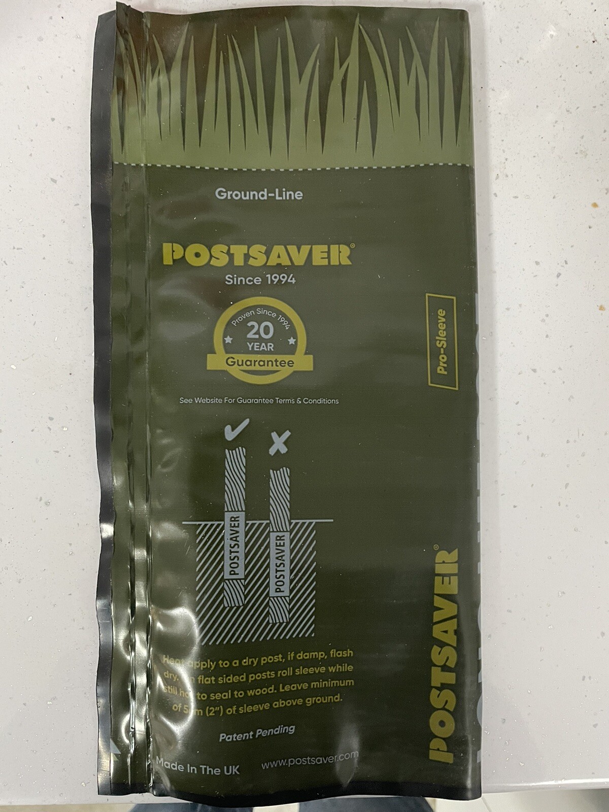 Postsaver Fence Post Rot Protection Sleeves for 3x3" Square & Round ...