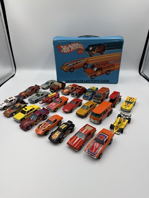 Lot Of 24 Vintage Hot Wheels 1973 -1983 & Vintage Hot Wheels Case 1975 ...