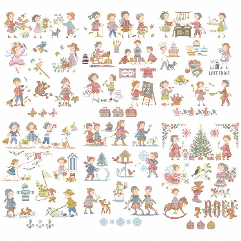 LBP cross stitch chart La grande histoire des enfants | eBay