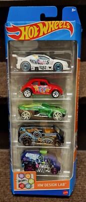 Hot Wheels 5er Geschenk Set Gift Pack HW Design Lab 2023 VW Bug Beetle ...