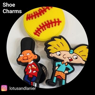 Shoe Charms "Nickelodeon Hey Arnold " Charms Set of 3 | eBay
