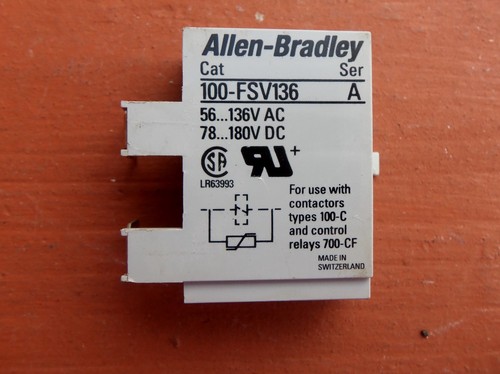 Allen-Bradley 100-FSV136 Surge Suppressor 26-136VAC 78-180VDC Series A ...