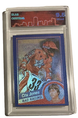 Rad bmx cru jones custom aceo holographic card graded 9.5 Scc grading ...