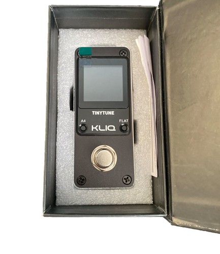 Open Box - KLIQ TinyTune - Mini Chromatic Tuner Pedal for Guitar & Bass ...