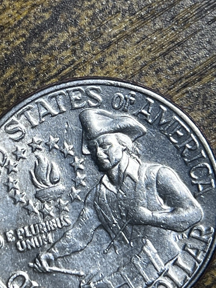 1776-1976 Bicentennial Drummer Boy Quarter Dime Coin, With Error In ...