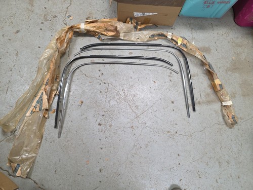 NOS GM 1973-1991 C10 K10 Drip Rail and Chrome Molding Pair 14049975 ...