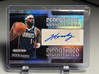 2024-25 Prizm Black Jaden Hardy Sensational Signatures Silver Auto #SS ...