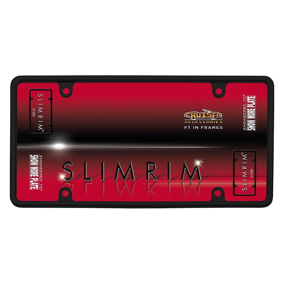 Cruiser 21350 - Slim Rim Black License Plate Frame 32918213500| eBay