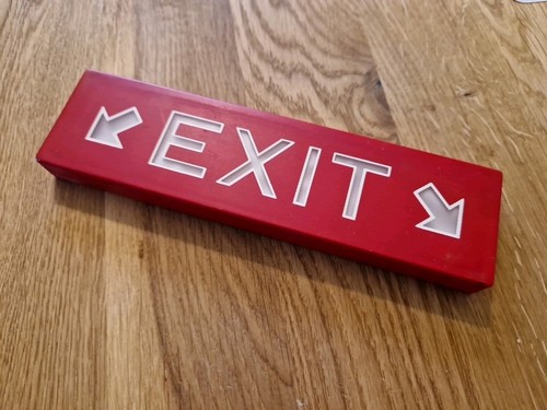 McDonnell Douglas DC-9 Overwing Exit Sign Schild T-Light Self Power 2/ ...