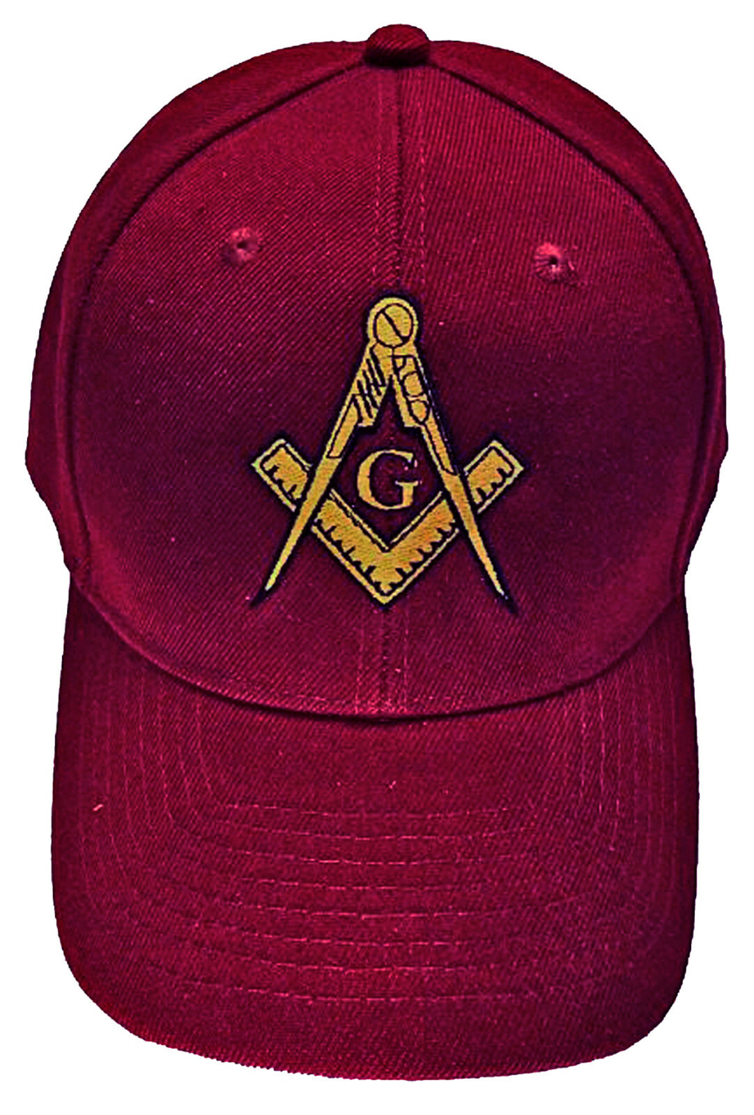 Mason Baseball Cap Freemasons Maroon Masonic Hat Masons, Compass and ...