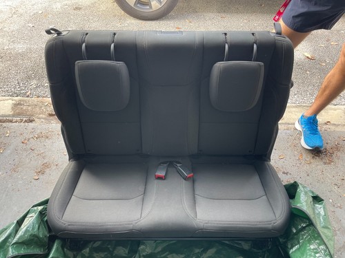 2018-2023 Jeep Wrangler JL 2 Door OEM Rear Back Seat Bench Black Cloth ...