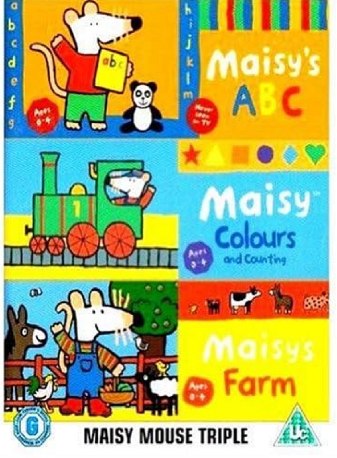 Maisy - ABC/Colours And Counting/Farm (DVD, 2007) for sale online | eBay UK
