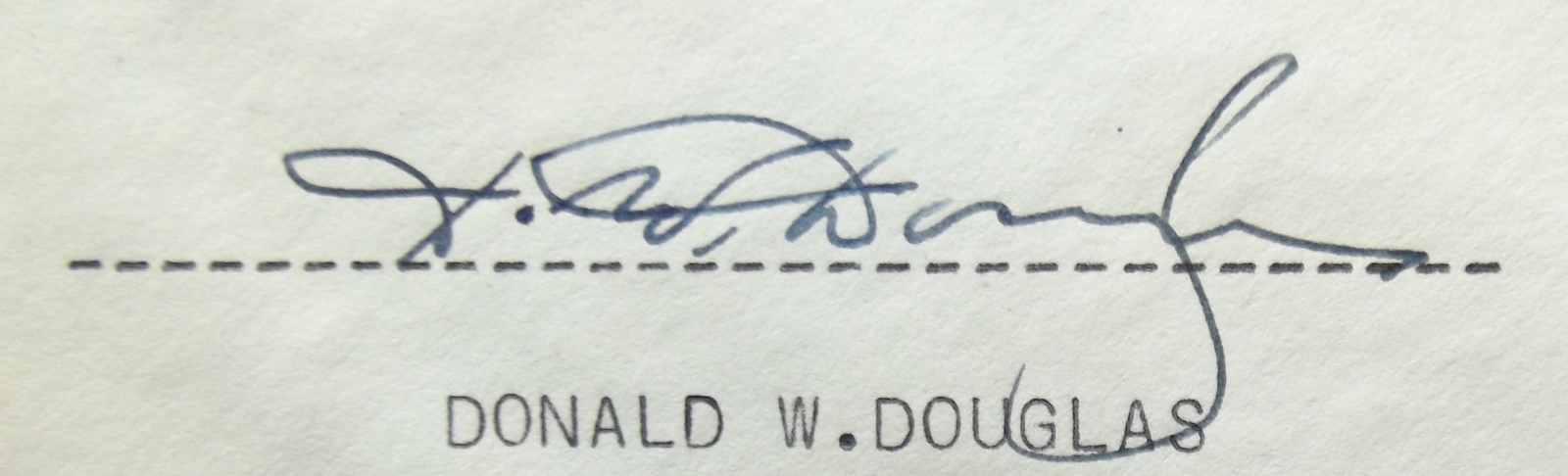 Donald W Douglas Sr Aviation Pioneer Founded Douglas Aircraft Co Signed ...
