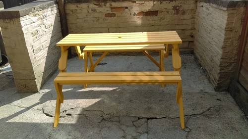 Trueshopping Modbury Two in One Convertible Garden Bench and Picnic ...