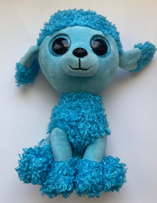 TY Beanie Boos MANDY the Blue Poodle 9"Stuffed Plush Animal Toy No Tag ...