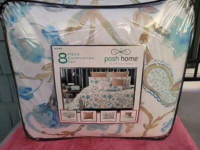 Posh Home King 8 Piece Comforter Set New | eBay