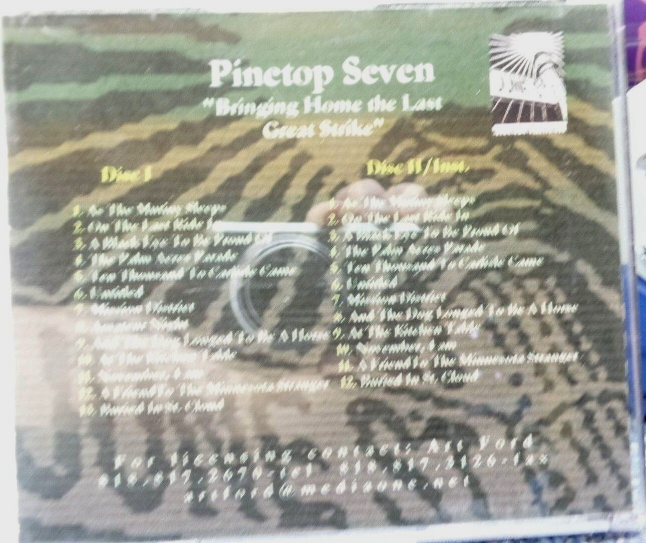 Pinetop Seven 2 Disc Record Co. In House Promo "Acetate" CD w ...