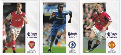 2023 PANINI PREMIER LEAGUE STICKERS - 3 STICKER 'LEGENDS' COMPLETE ...