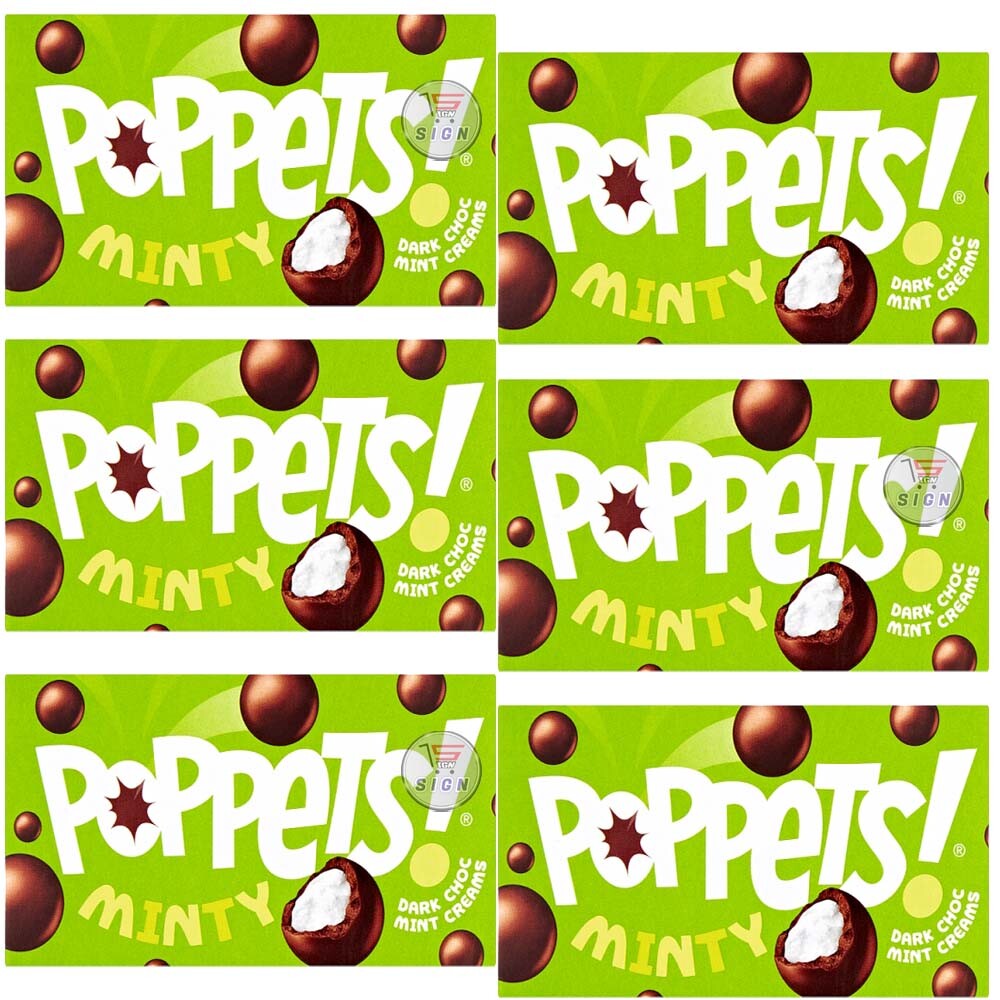 Poppets MINT Cream Cartons 24 X 40g Clearance Stock for sale online | eBay