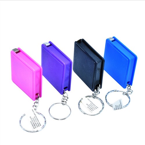 1M Retractable Ruler Plastic Portable Mini Tape Measure With Key Chain ...